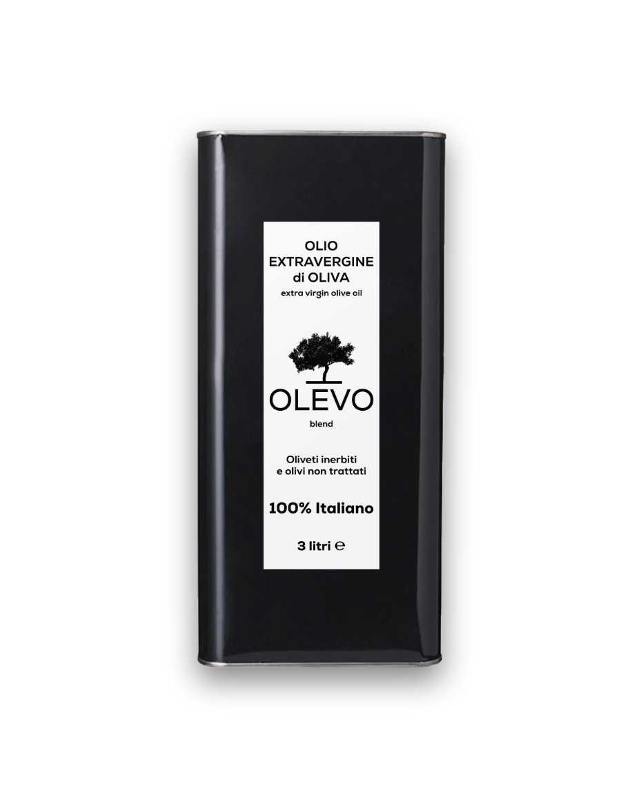 Olevo 3 lt cold pressed biological olive oil blend - Olevo Italia